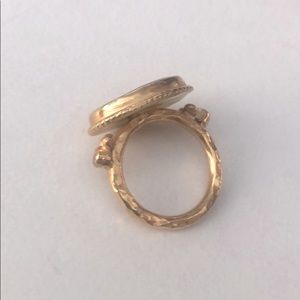 Jewelry | 18k Gold Vermeil Black Bear Ring | Poshmark